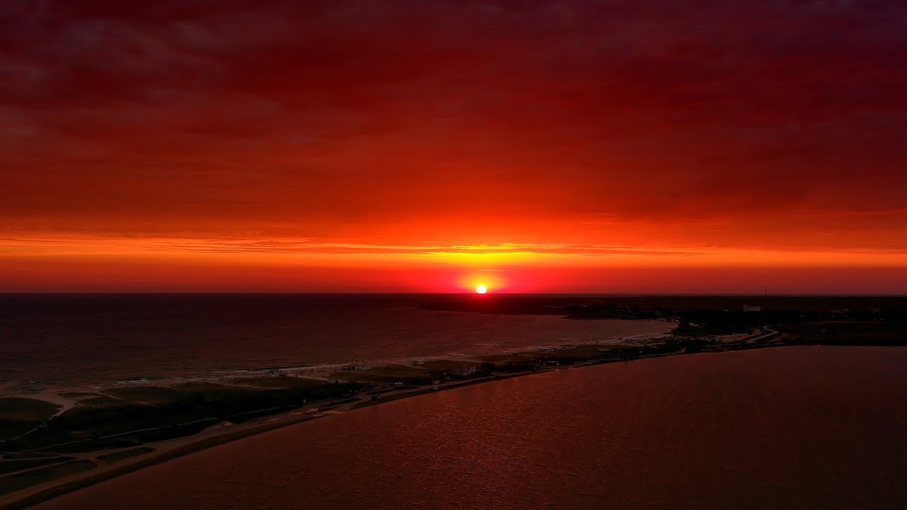 The Most Beautiful sunset at sea 4К - YouTube