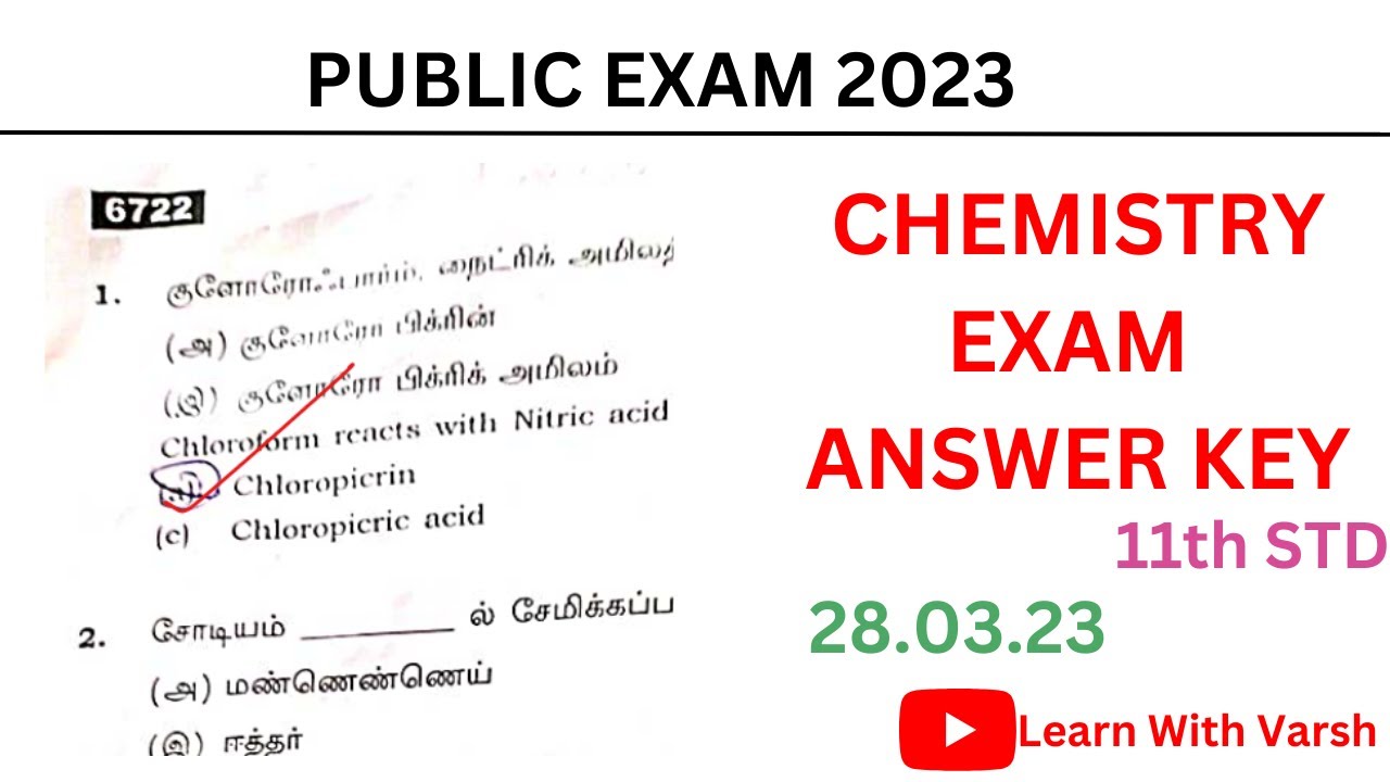 11th Chemistry Answer Key 2023 Question Paper 2023 YouTube 11th-chemistry-answer-key-2023-question-paper-2023-youtube