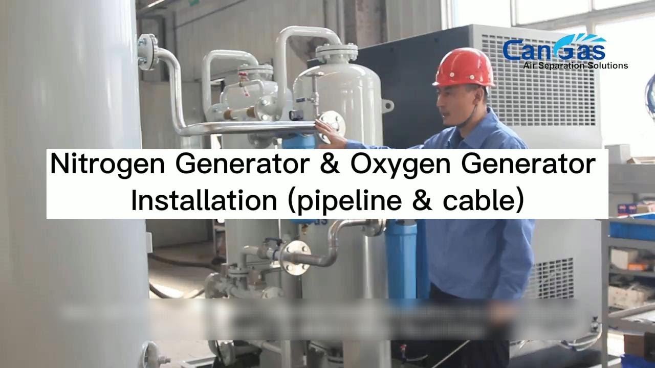 Nitrogen Generator & Oxygen Generator installation pipeline & cable ...
