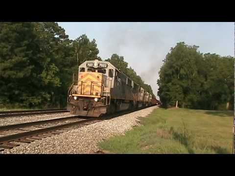NS 67G Herzog train lead by a quartet of KCS SD50's! - YouTube