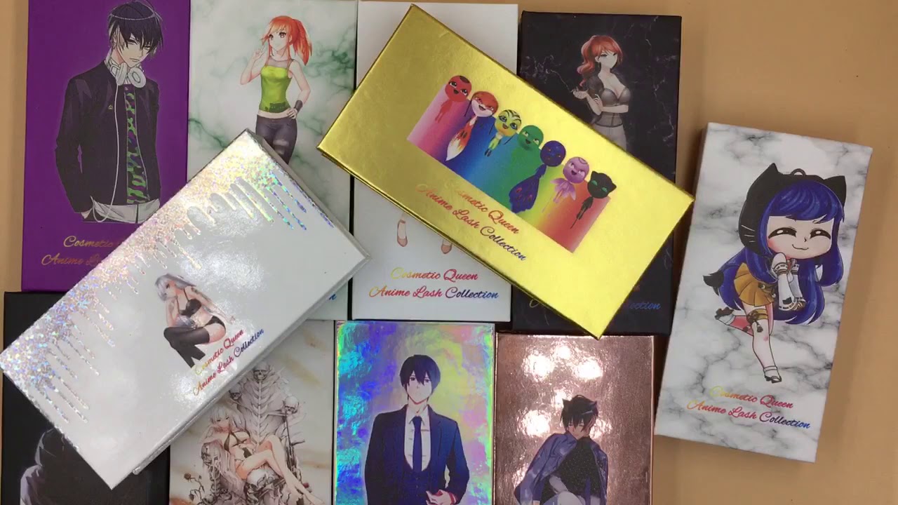 cartoon eyelash packaging - YouTube