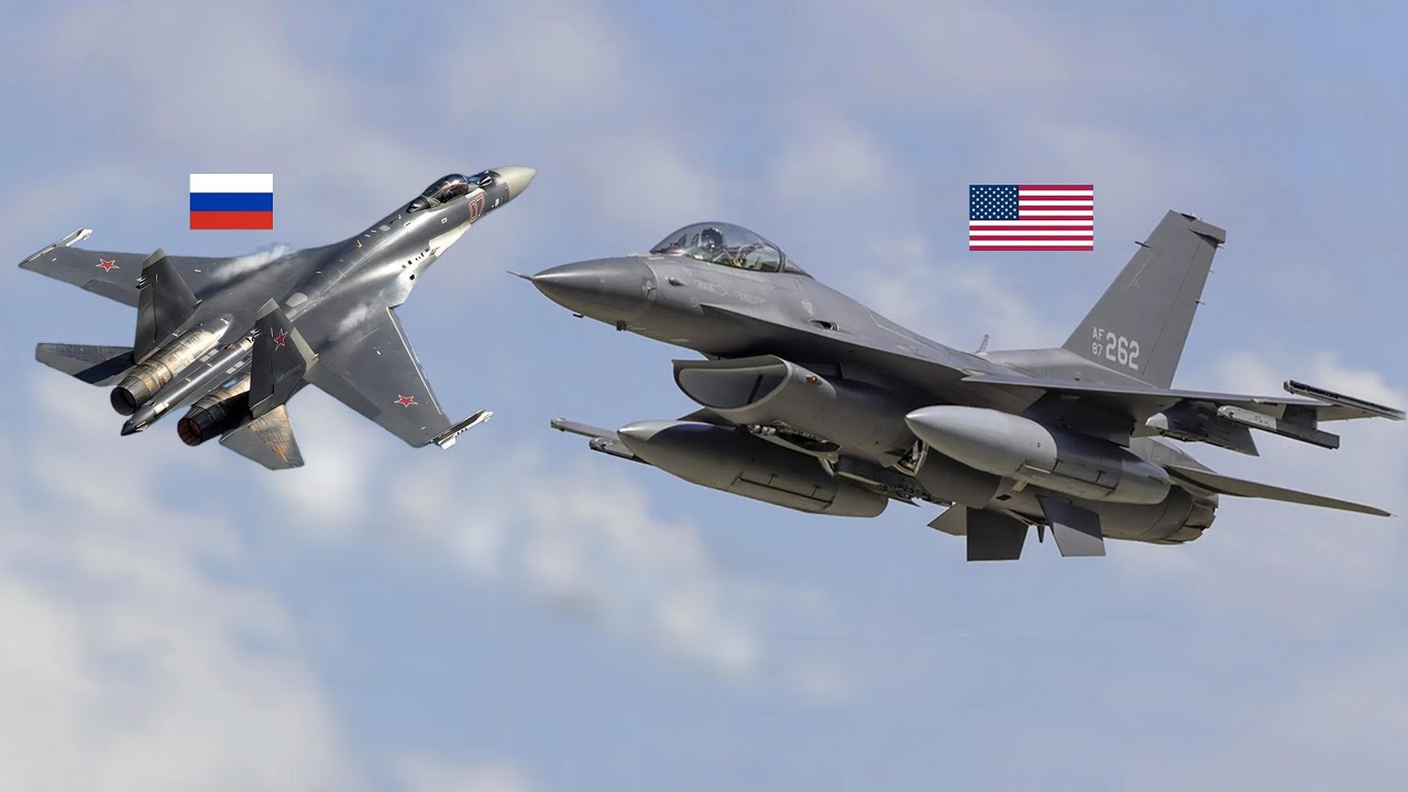 WHO WIN? US F-16 Fighter Jet Intercepts Russian Su-35, What Happens ...