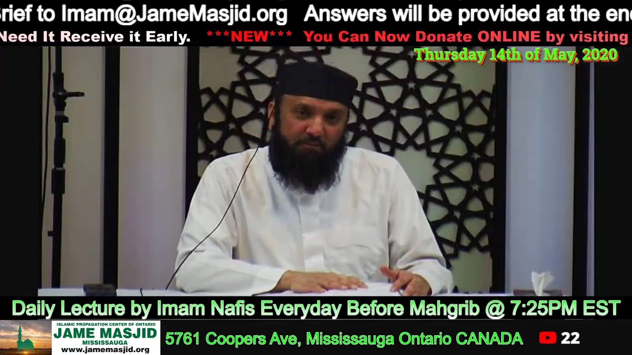 Daily Lecture by Imam Nafis - YouTube