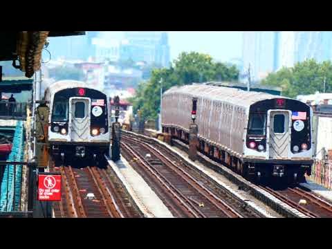 IND Culver Line: Coney Island & Court Square Bound R160A-2 & R160B Siemens (G) Train @ Bay ...