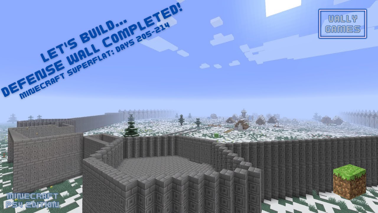 Minecraft Survival Ep75: Let's build...Defense wall completed! - YouTube