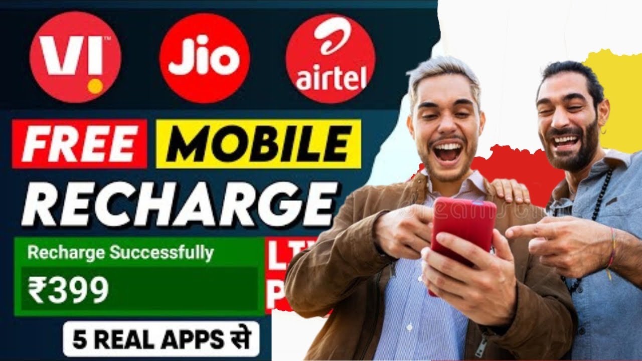 Free Mobile Recharge Earning Apps| 5 Free Recharge Earning app| Free ...