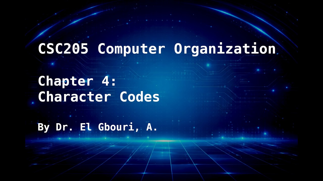 CSC 205 – Chapter 4: Character Codes (ASCII, Unicode, and Encoding ...