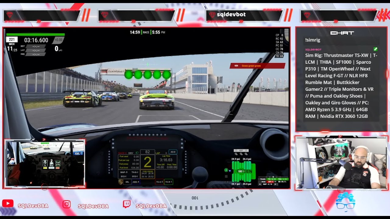 Data Driven Sim Racing - ACC Porsche 911 GT3 + How To: Telemetry Data ...