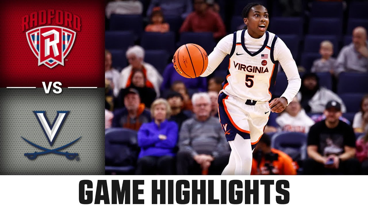 Radford vs. Virginia Game Highlights | 2024-25 ACC Women’s Basketball ...