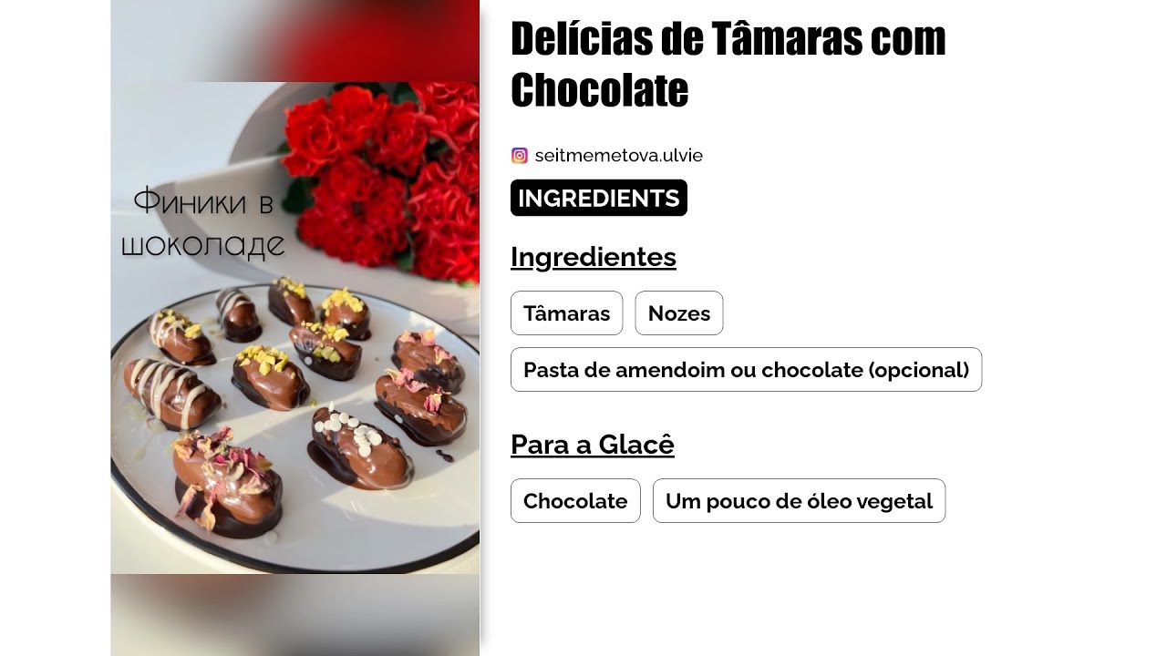 Doces de Tâmara: Receita Rápida e Deliciosa em Apenas Minutos - YouTube