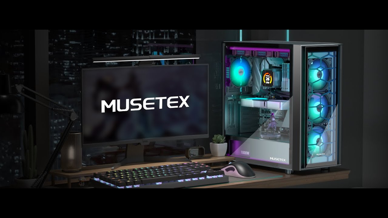 MUSETEX new case G08, with 4 PWM ARGB Fans, coming soon https://www ...