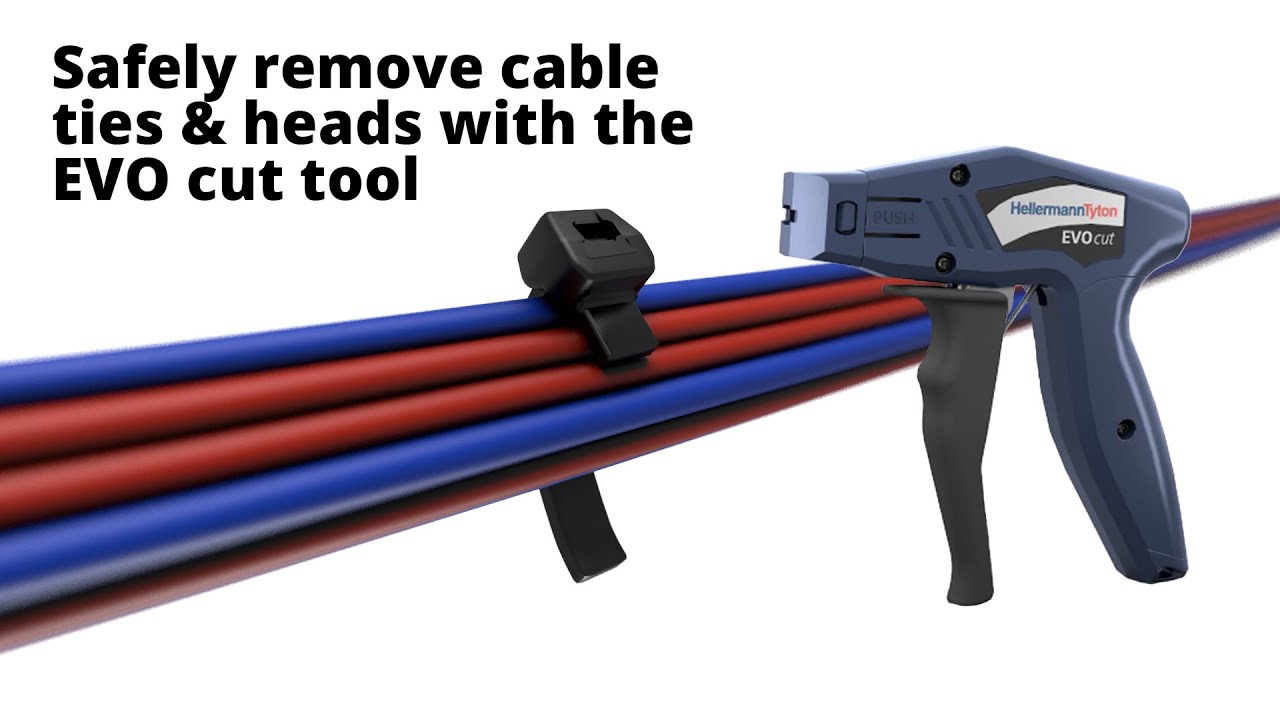 How to safely remove plastic cable ties with the EVO cut tool - YouTube