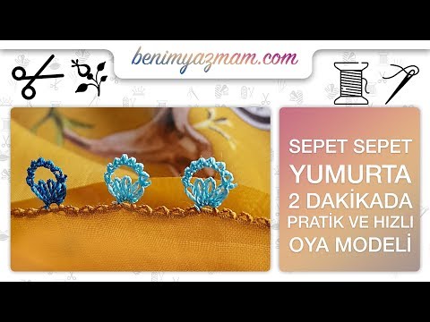 Sepet Sepet Yumurta - 2 Dakikada Hızlı Oya Modeli