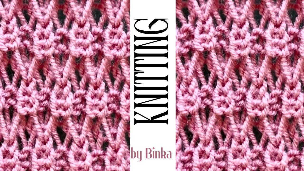 [Bulgarian] An original model of a cellular knitting pattern. - YouTube