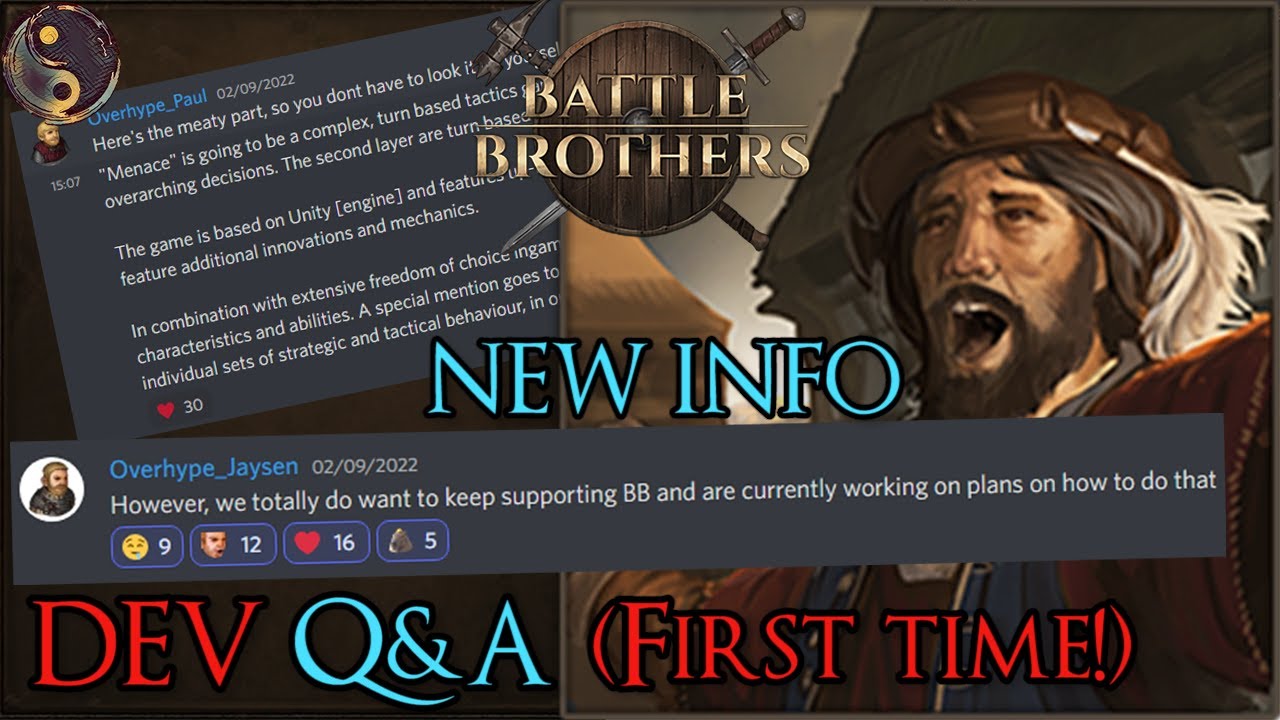 Overhype Studios Developers first time doing a Q&A //Battle Brothers ...