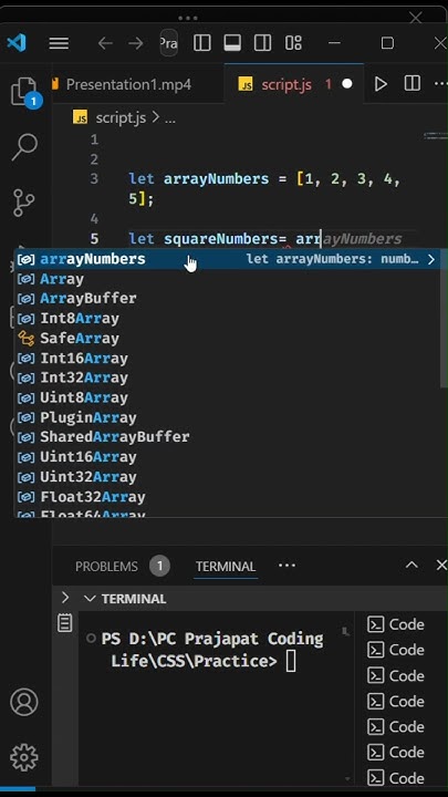 Square Of Array Numbers In Javascript Javascript Array Javascript Array Arraymethods