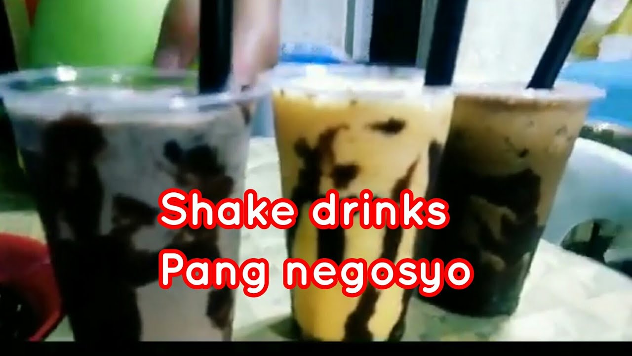 Milk Shake Drinks pang negosyo Using Injoy and Black Tapioca Pearl ...