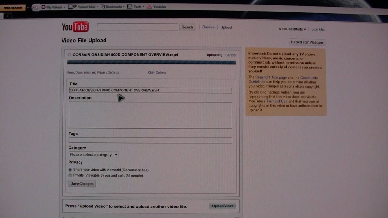 Youtube Uploading Problem Youtube