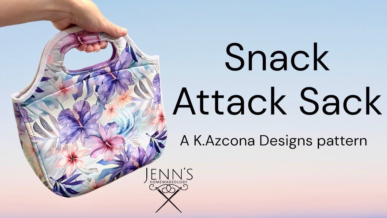 Snack attack Tutorial- K.Azcona Designs- a snack sack using Sewful ...