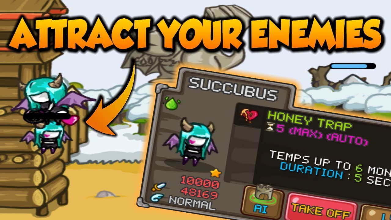 GROW CASTLE: Attract your Enemies! A Succubus guide. - YouTube