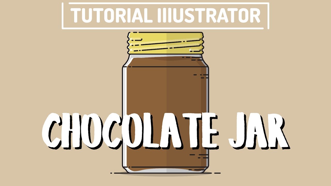 Design a Chocolate Jar Flat Vector (Process) - YouTube