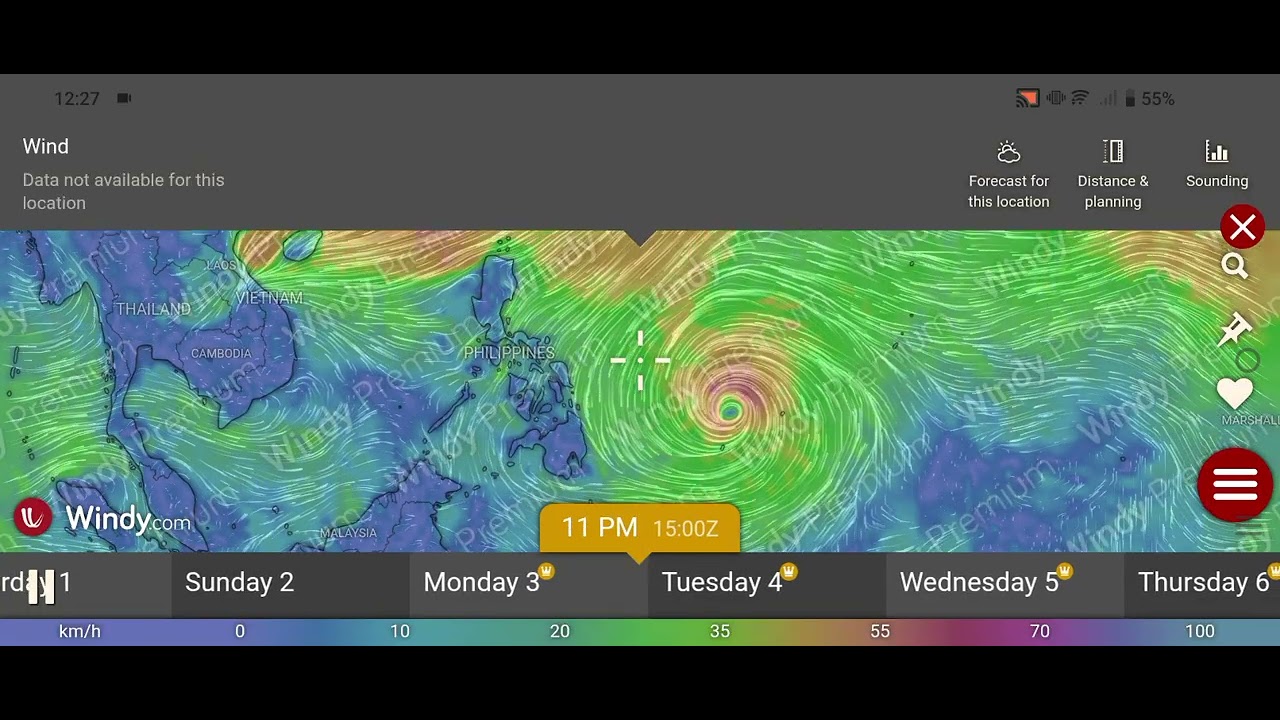 Update Ng bagyong tino sa October 28, 2025 Tuesday As 12 pm #windy # ...