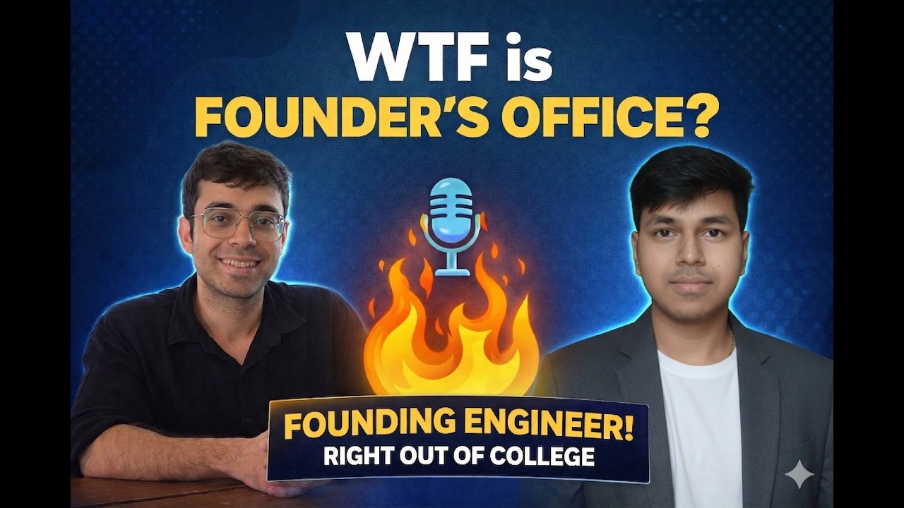 WTF is Founder's Office | Founding Engineer right out of college - YouTube