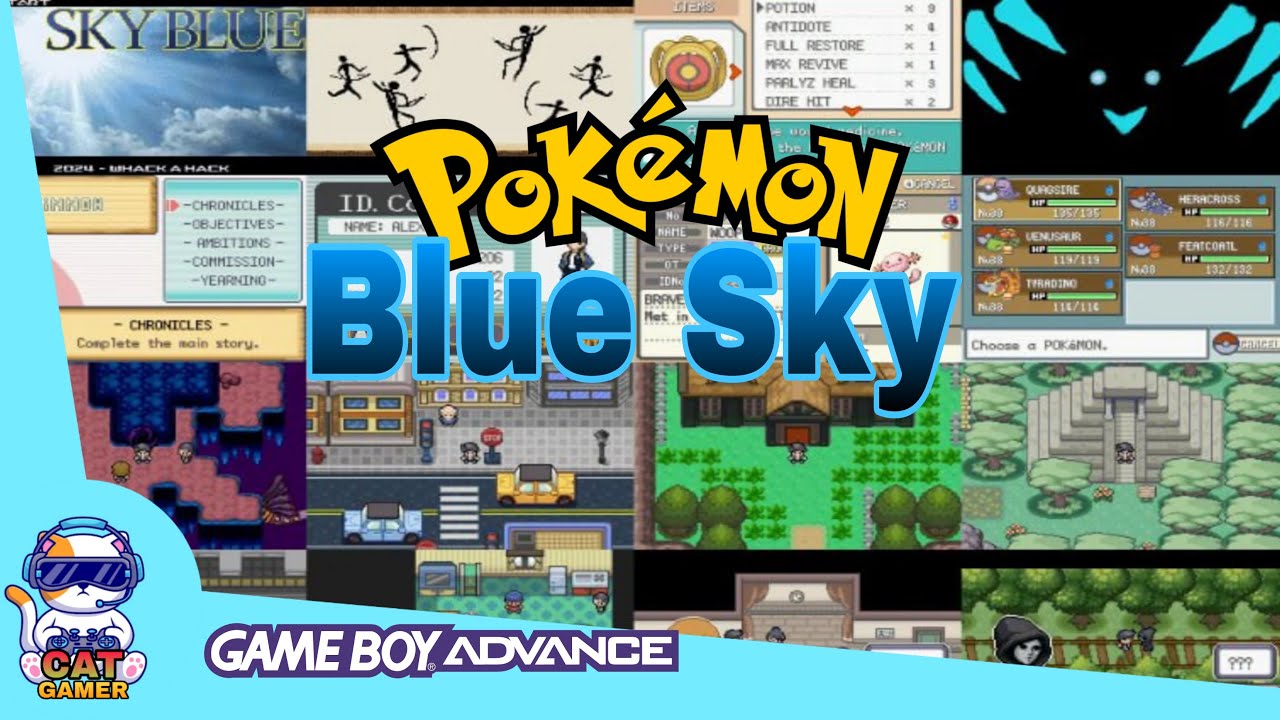Pokemon Sky Blue vBeta 3 English GBA Hack Roms - YouTube