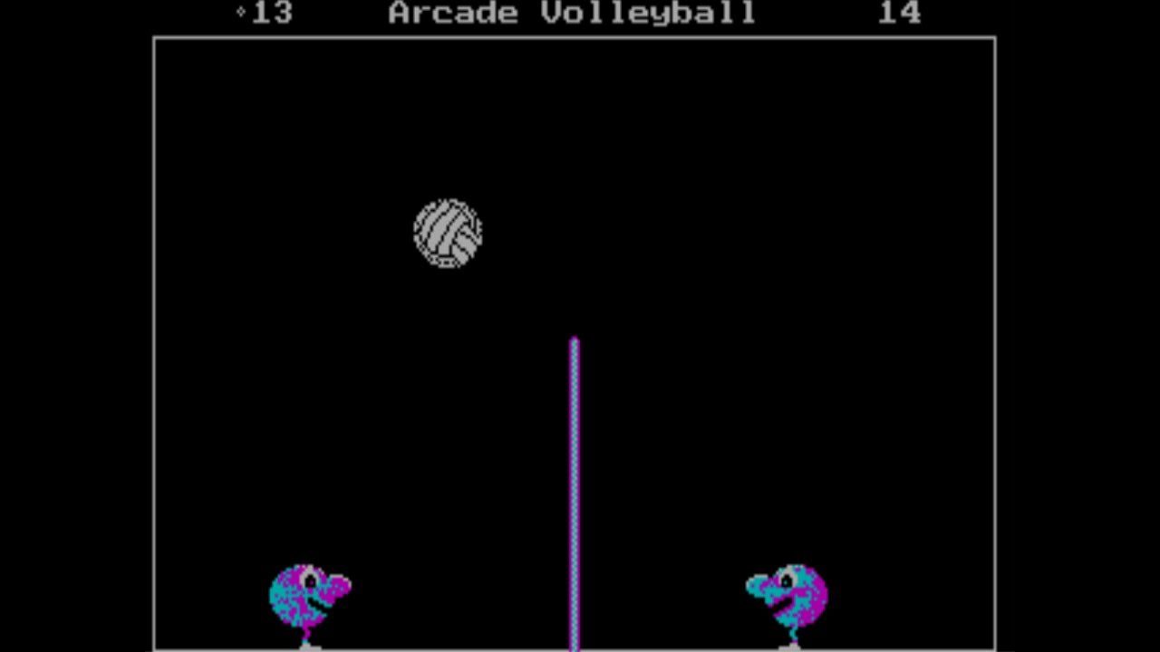 Arcade volleyball (PC MS-DOS, 1988) - YouTube