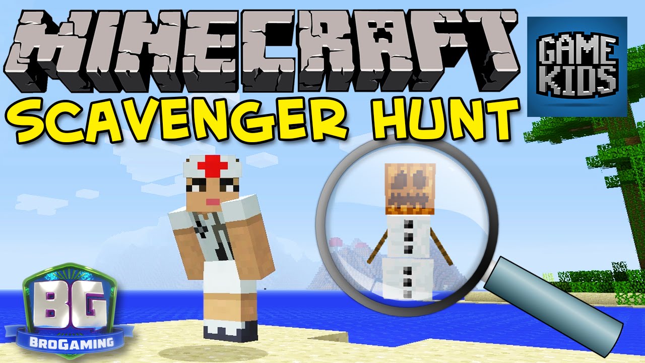 Minecraft Scavenger Hunt - Bro Gaming - YouTube