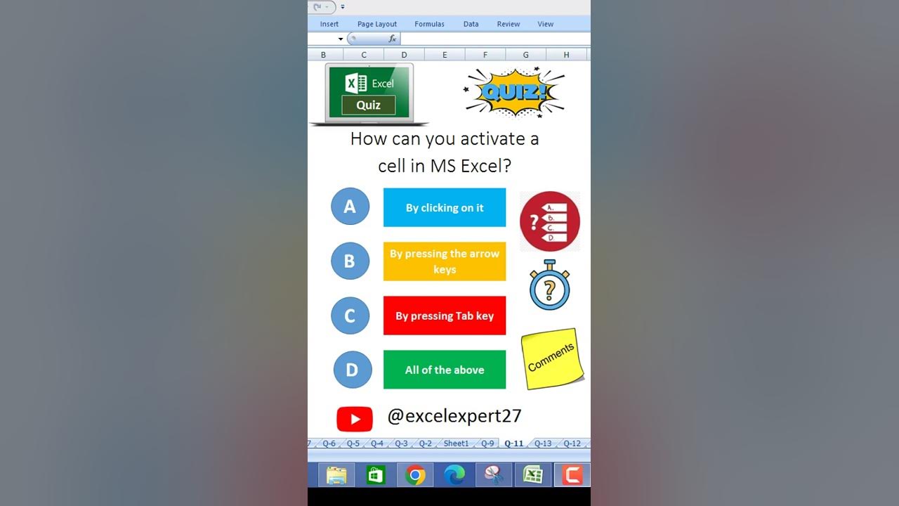Exceltricks Exceltutorial Excel Shorts Learnexcel Basicofexcel Exceltips Quiztime