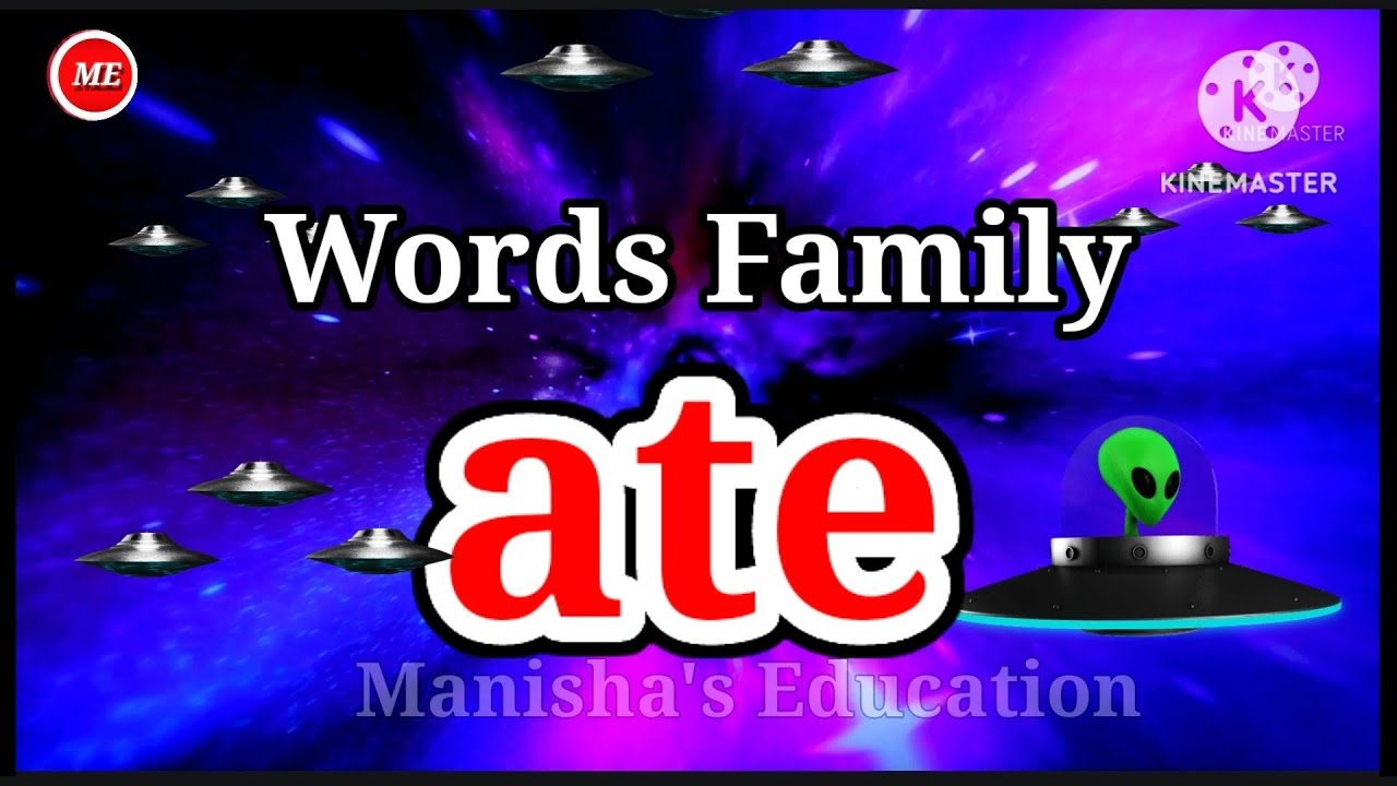 Word Family- "ate" | "Ate"-word Family | Vocabulary | Word Bank | - YouTube