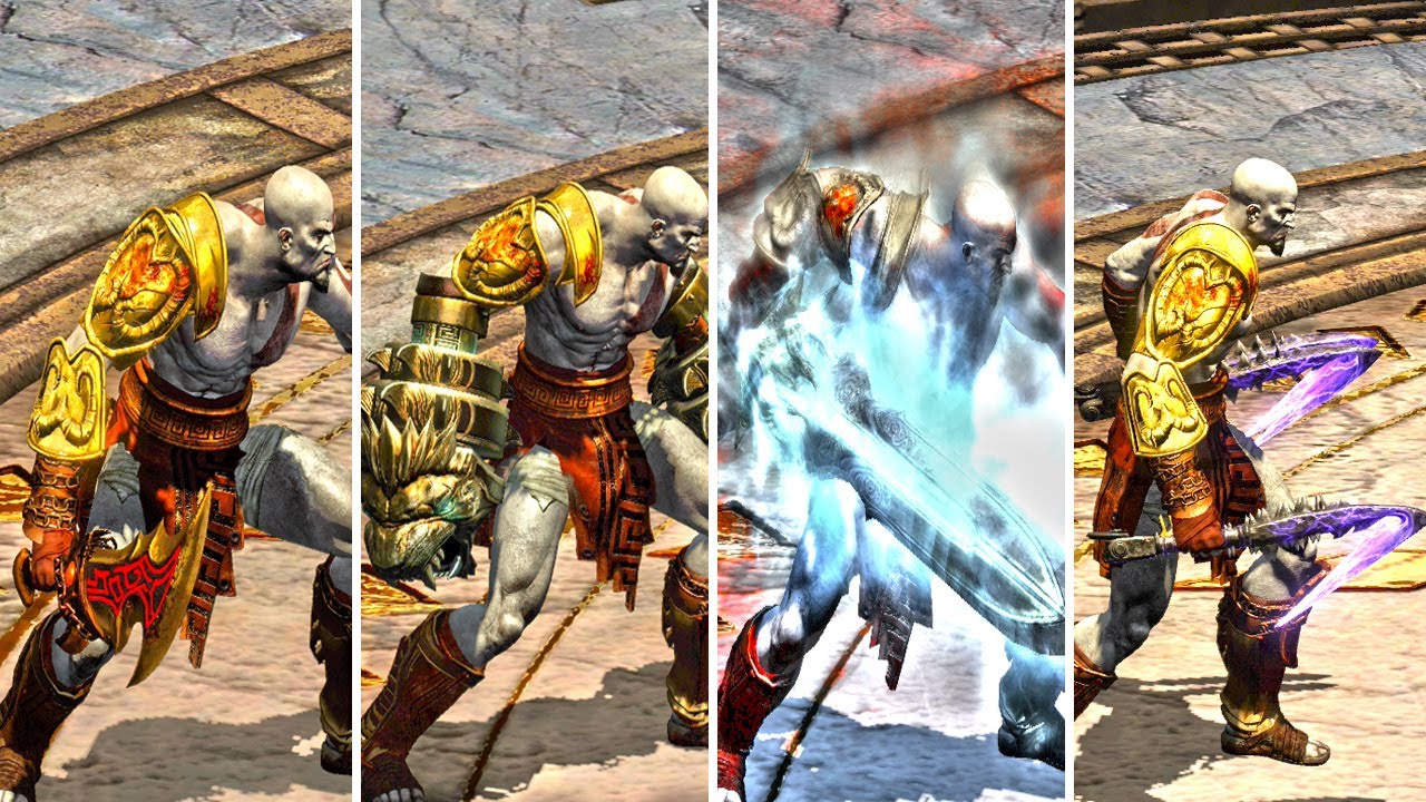 God of War 3 - All Weapons - YouTube