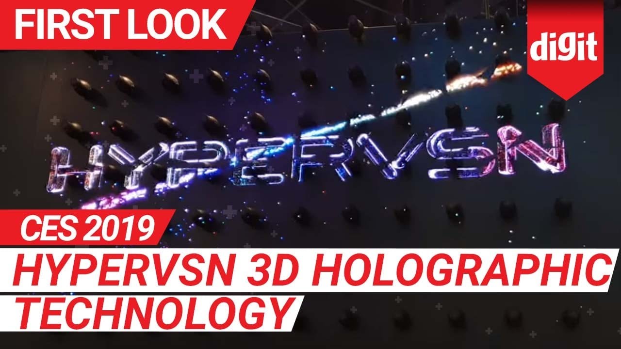 CES 2019: Hypervsn 3D Holographic Technology | First Look | Digit.in - YouTube