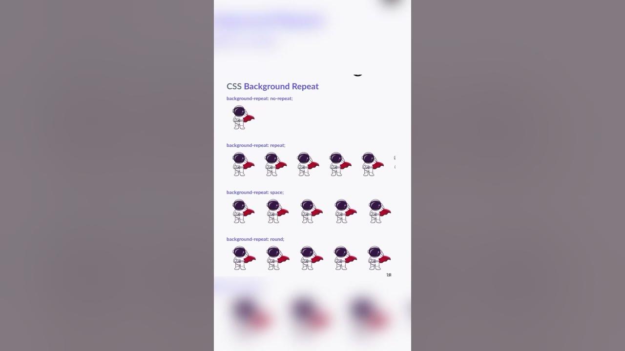 Background Repeat Css😍 Coding Learnhtml5andcss3 Shorts Codinglife