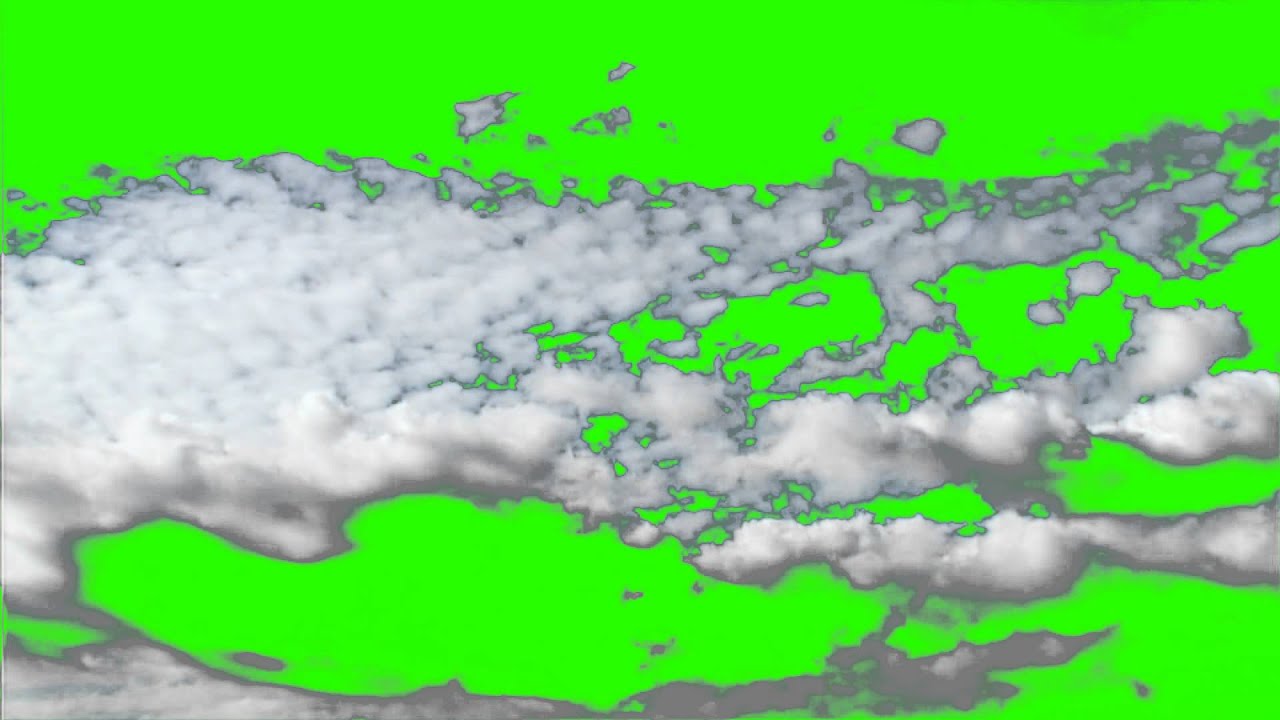 pre keyed cloud green screen free royalty footage - YouTube