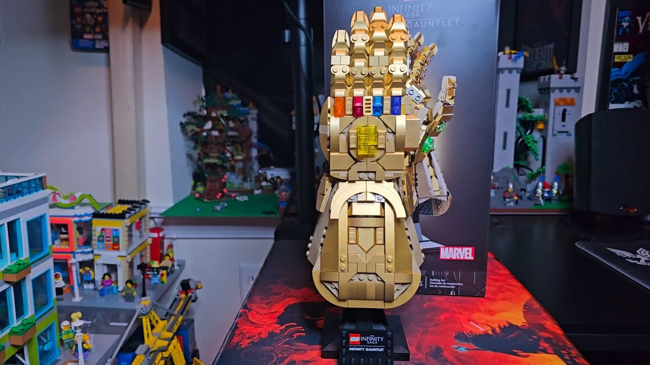 Finally Building Thanos' Lego Marvel Infinity Gauntlet! - YouTube