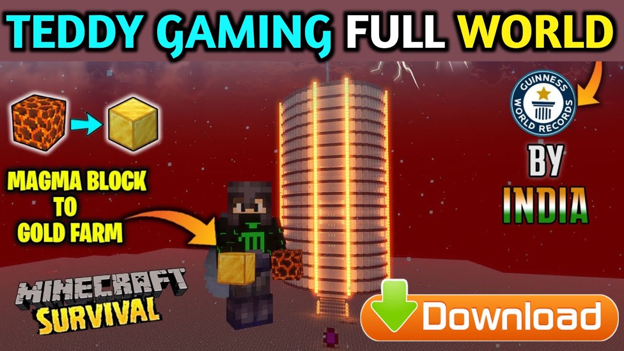 How To Download Teddy Gaming Full World | Minecraft (pocket ...