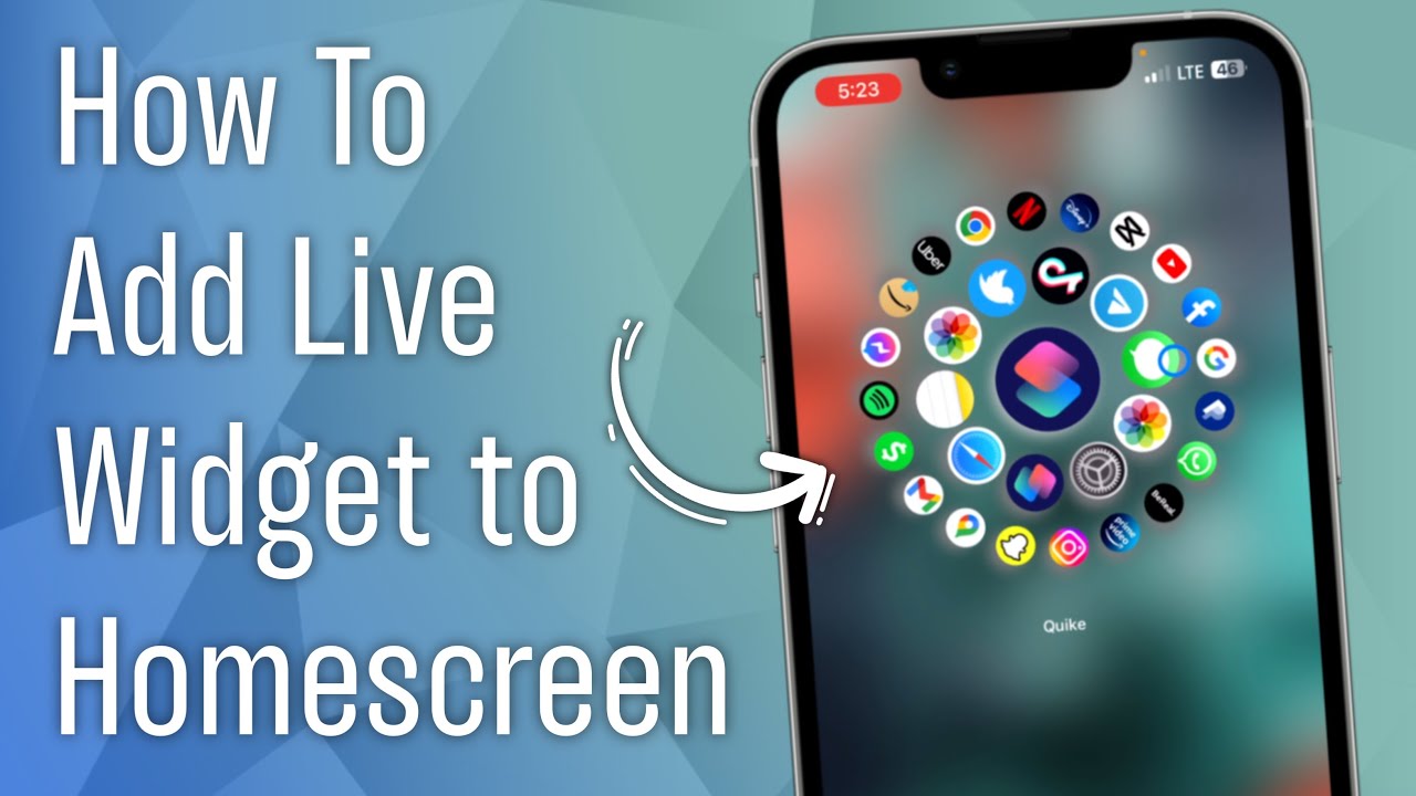 How to Add Live Widget to iPhone Homescreen - YouTube