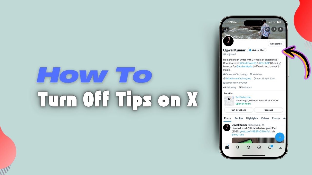 How You Can Turn Off Tips on X - YouTube