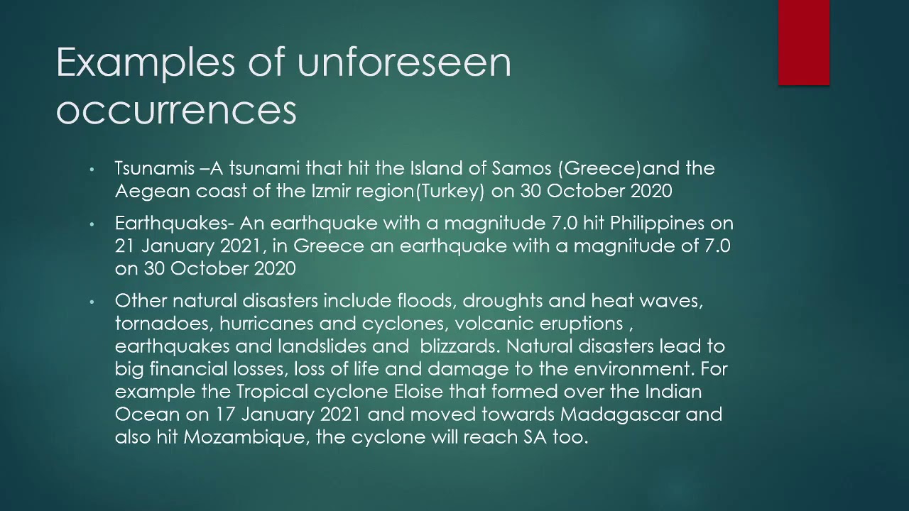 Trsm Political Situationss & Unforeseen Occurrences L1 1 - YouTube