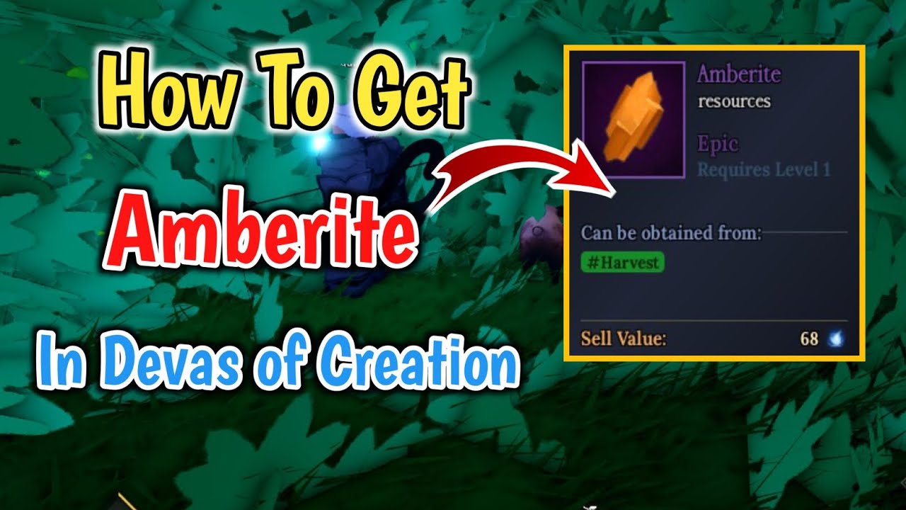 How To Get Amberite In Devas of Creation Roblox | Amberite Location ...