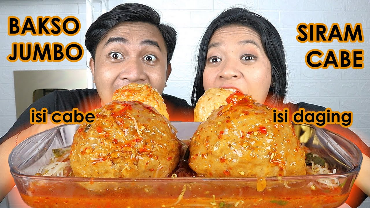 MUKBANG BAKSO BERANAK JUMBO LEBIH DARI JUMBO SIRAM CABE PEDES M4MPUS - YouTube