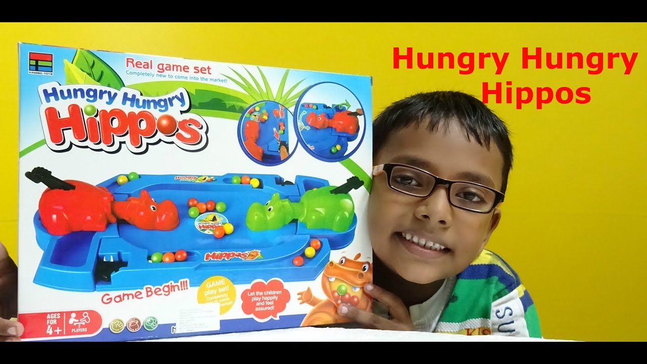 Funny Toy Game "Hungry Hungry Hippos" Spielzeug-Spiel 玩具遊戲 - YouTube