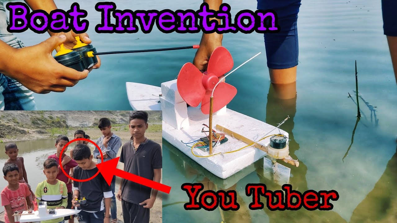 Rc Boat Two brothers made a boat together! so amazing - YouTube