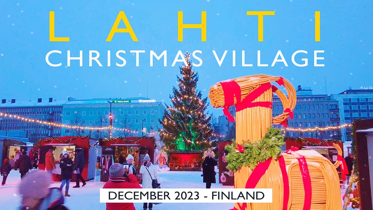 Visiting Lahti Christmas Village, December 2023, Finland [4K] #slowtv ...