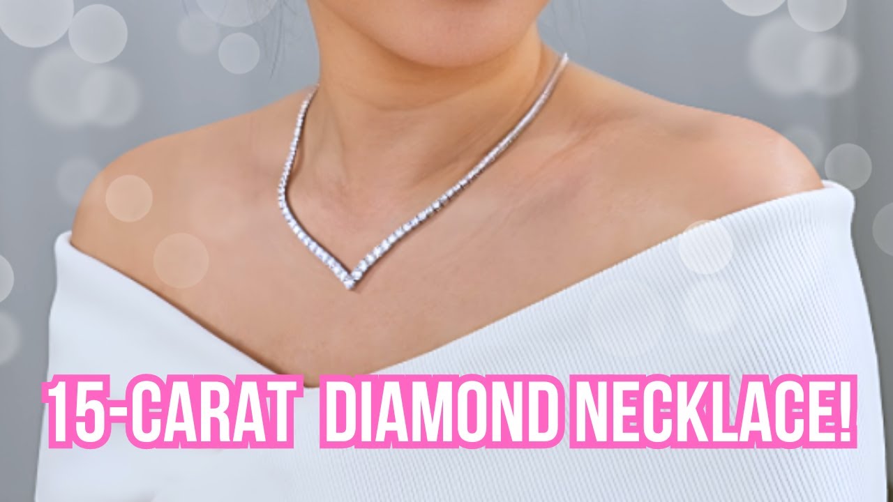 15-CARAT CHEVRON DIAMOND NECKLACE! Wedding Jewelry Inspo! - YouTube