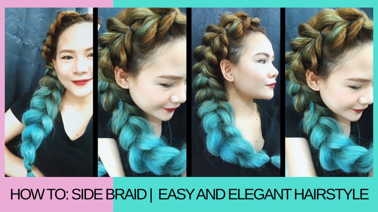 HOW TO DO BIG PULL-THROUGH SIDE BRAID | EASY AND ELEGANT HAIRSTYLE FOR ...