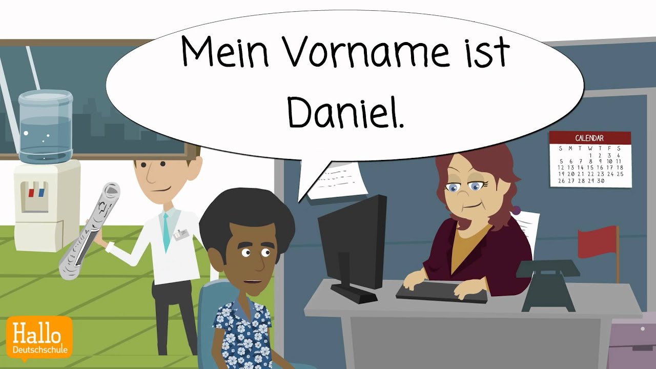 Deutsch lernen A1.1 / #2 / Personalien angeben - YouTube