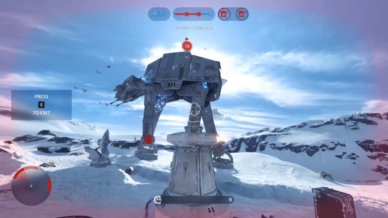 Lets Play Starwars Battlefront (2015) Hoth Outpost Beta Skirmish - YouTube